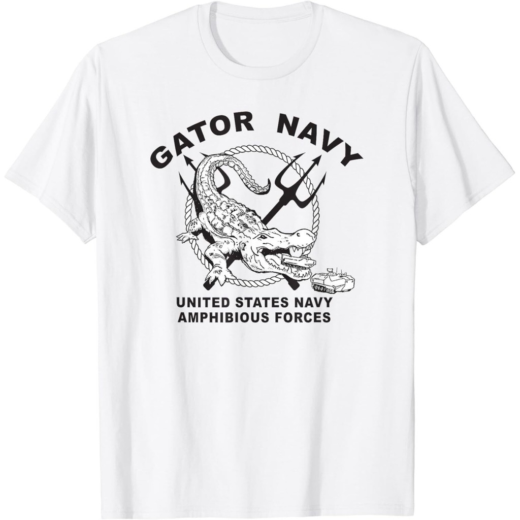 Camiseta Das Forças Anfíbias Da Marinha Dos Estados Unidos Gator ...