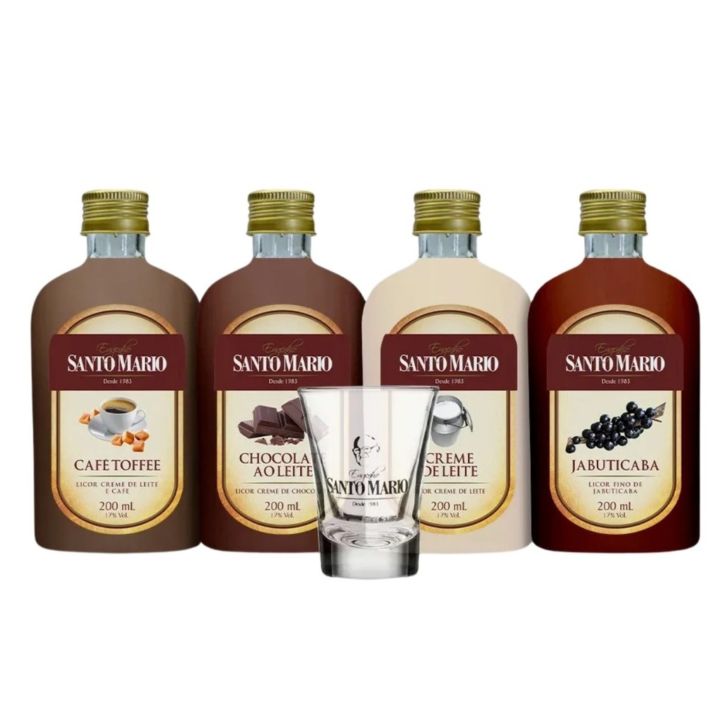 Kit 4 Licores Momentos | Santo Mario | Shopee Brasil
