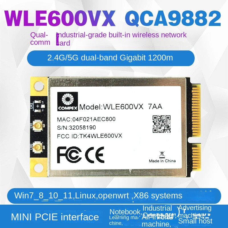 Qualcomm WLE600VX QCA9882 5G banda dupla sem fio WIFI placa de rede ...