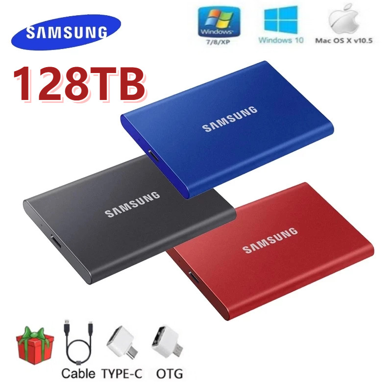 Samsung HD Disco Rígido Externo 128TB Portátil USB3.1SSD 1TB/2TB/4TB/8TB/16TB/30TB/60TB HD SSD ...