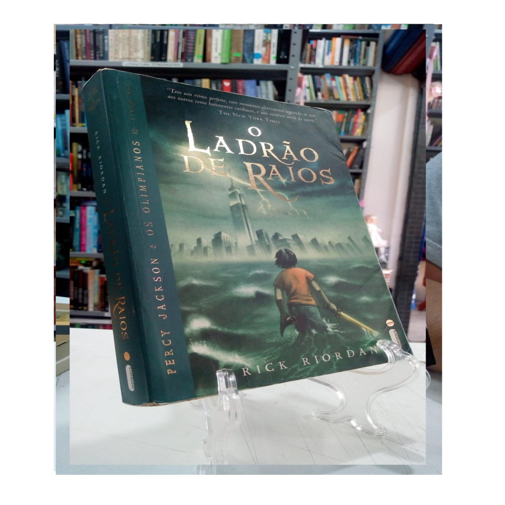 O LADRAO DE RAIOS autor RICK RIORDAN | Shopee Brasil
