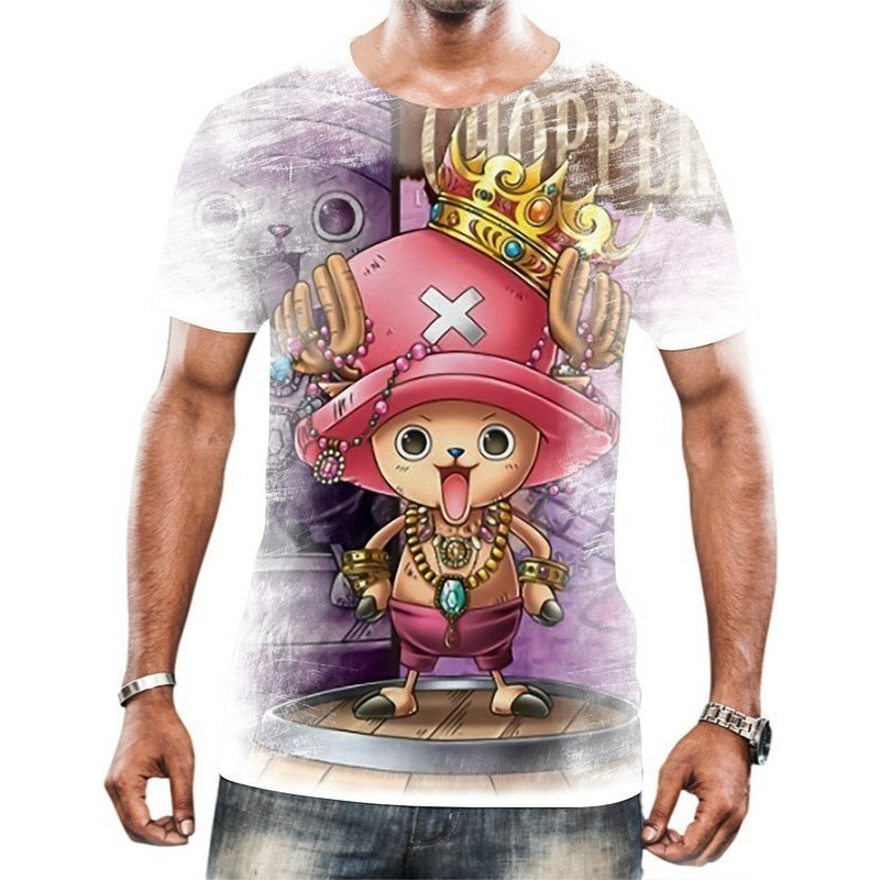 Camiseta Camisa Anime One Piece Tony Chopper Luffy Zoro 55 | Shopee Brasil