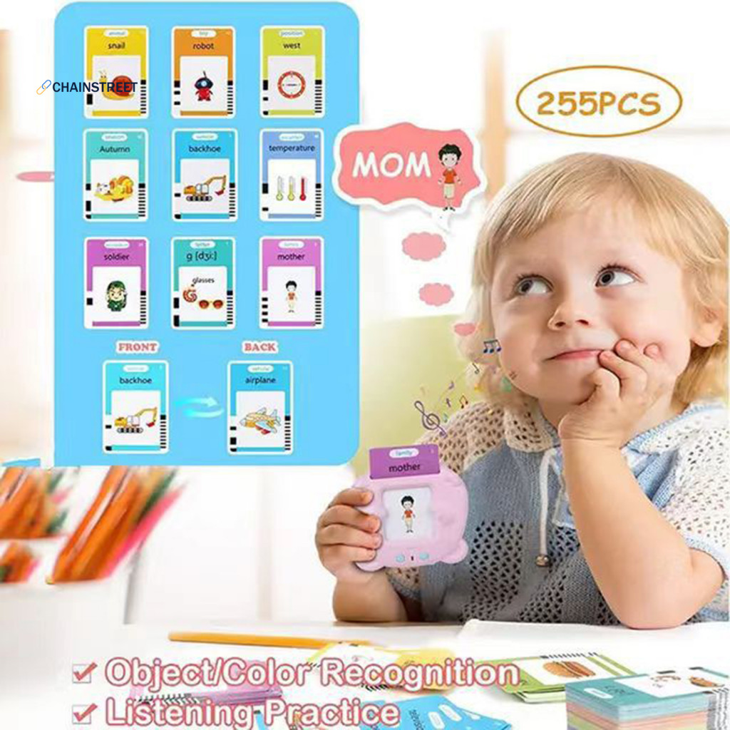 Preschoolers Educational Toy Kids Learning Machine Talking Flash Cards ...