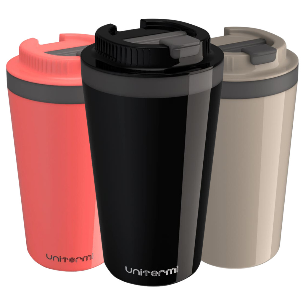 Copo Térmico Café Com Tampa Fechada 400ml Quente e Frio Copo Para ...