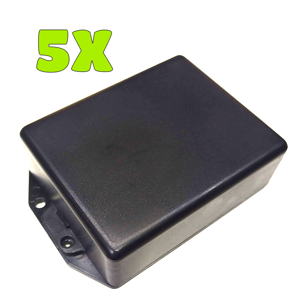 Kit 5 Caixa Plástica Gabinete Circuito Eletrônico Arduino Fonte ...