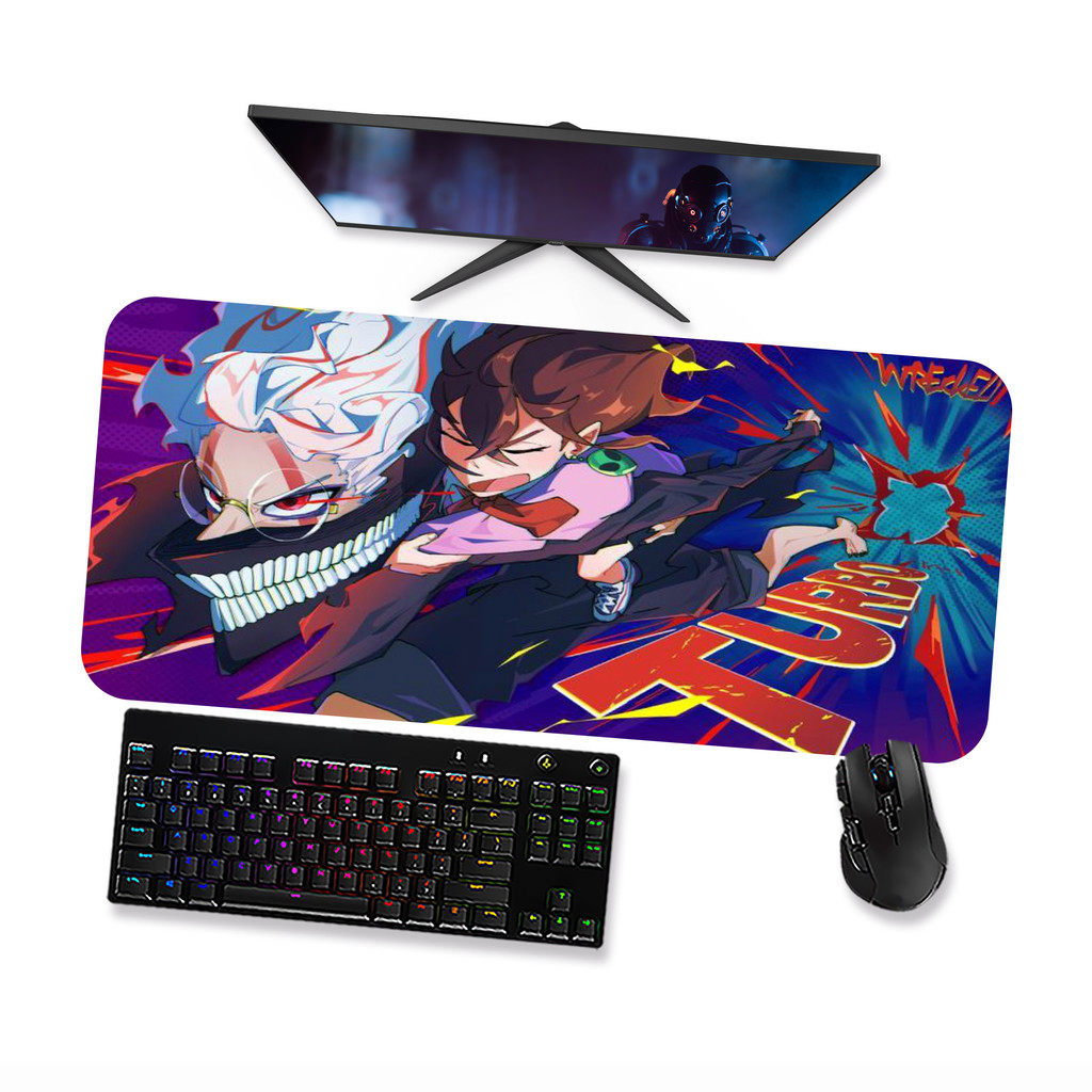 Mouse pad Dandadan Anime - Momo e Okarun 12 Ken - Mousepad Gamer 90x40 ...