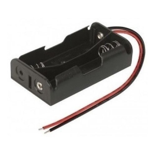 Kit componentes Suporte Para 2 Pilhas Aa Canoa Preto Arduino Diy ...