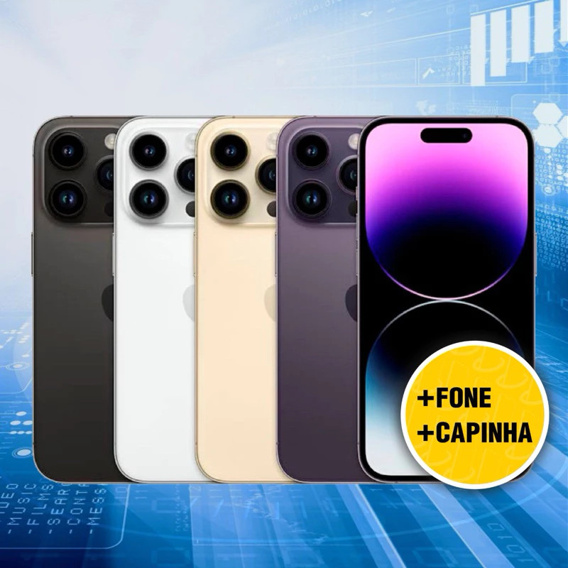 Novo Apple-i14 Pro 8GB RAM 512GB ROM A15 Chip Biônico 6.1 HD " XDR 5G ...