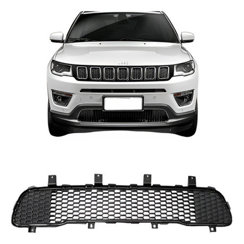 Grade Spoiler Dianteiro Jeep Compass 2017 2018 2019 2020 2021 Colmeia ...