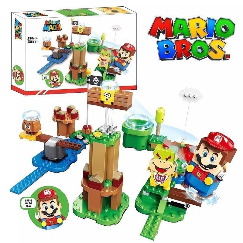 Super Mario Building Blocks Adventure Starter Set Educacional Montagem ...