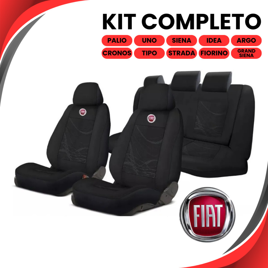 Capa de banco Automotivo Tecido Original Para Todos os Modelos Fiat ...