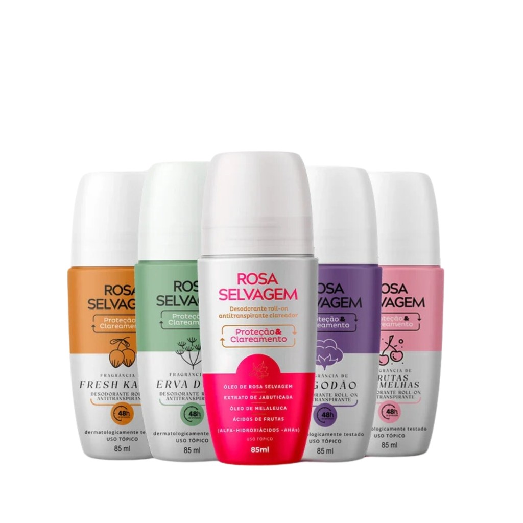 Kit Desodorante Clareador Completo Rosa Selvagem | Shopee Brasil