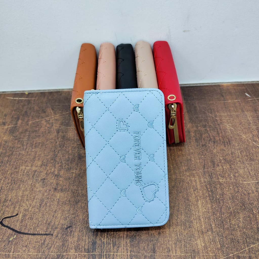 Carteira Feminina Média Multiuso Couro Sintético com Porta Moedas ...