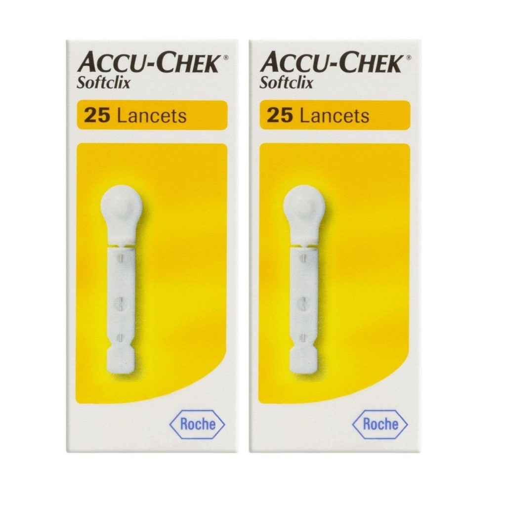 Kit Accu-Chek Lancetas Softclix Com 2 Caixas De 25 Un Cada | Shopee Brasil