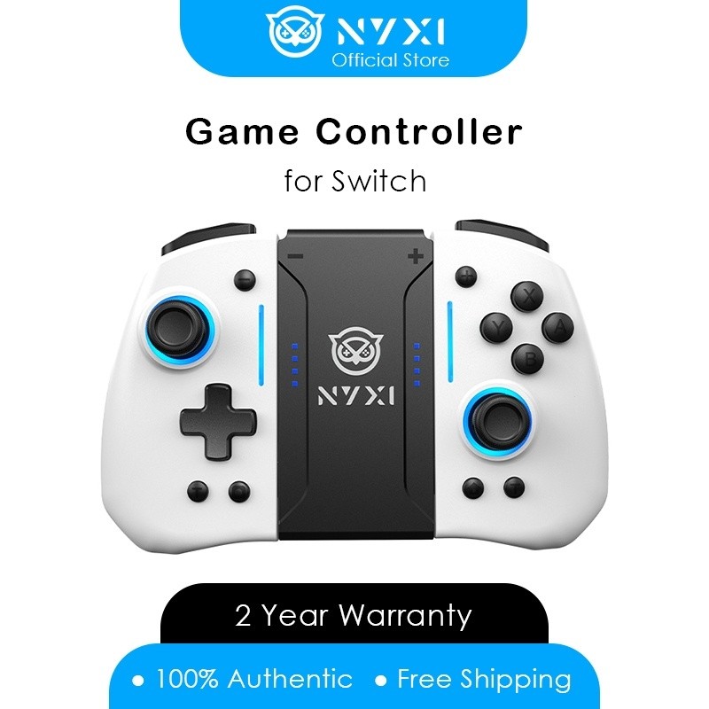 NYXI Hyperion Controlador De Jogo Bluetooth Gamepad Joypad Sem Fio Branco Para Nintendo Switch ...