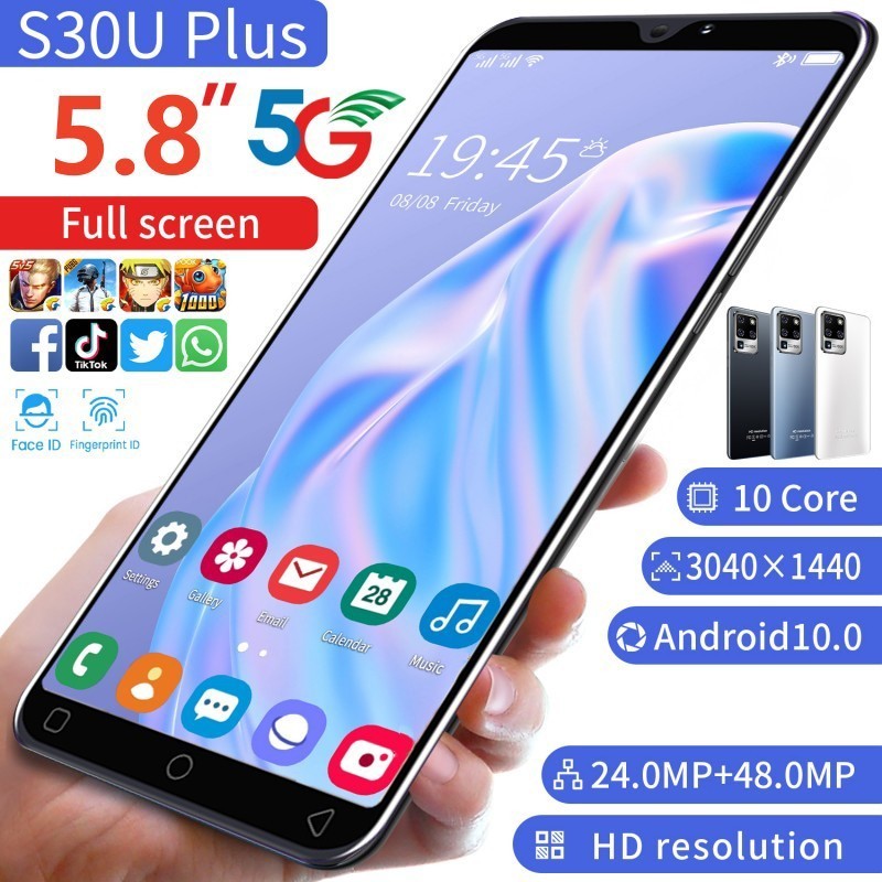 S30u Plus Celular Barato 8GB RAM 128GB ROM Smartphone Android11.05 ...