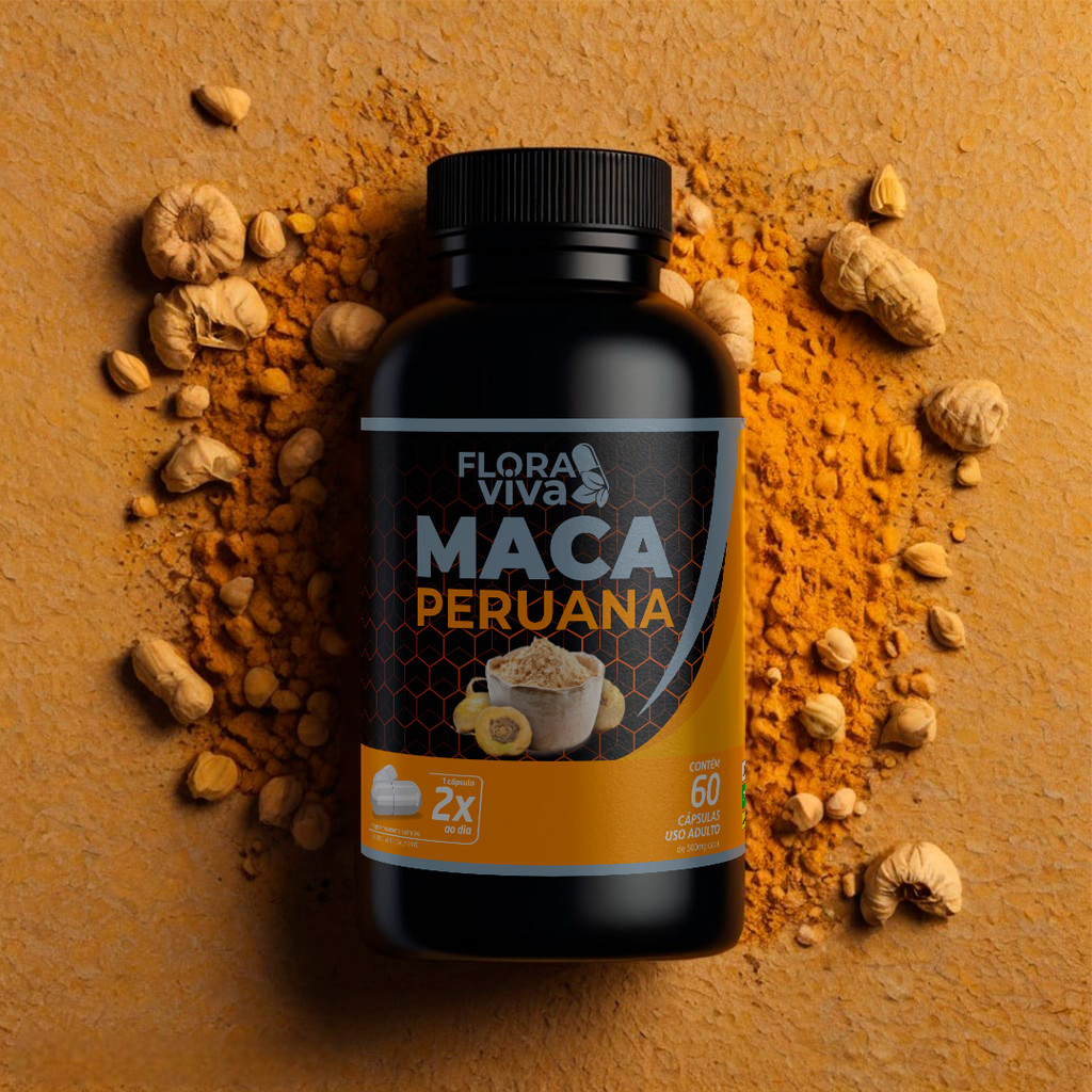 Maca Peruana PURA | ORIGINAL | 500mg - Flora Viva | Shopee Brasil