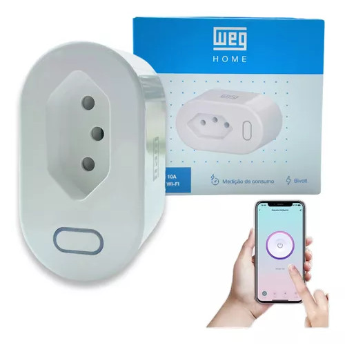 Tomada Inteligente 10A Wifi Weg Home | Shopee Brasil