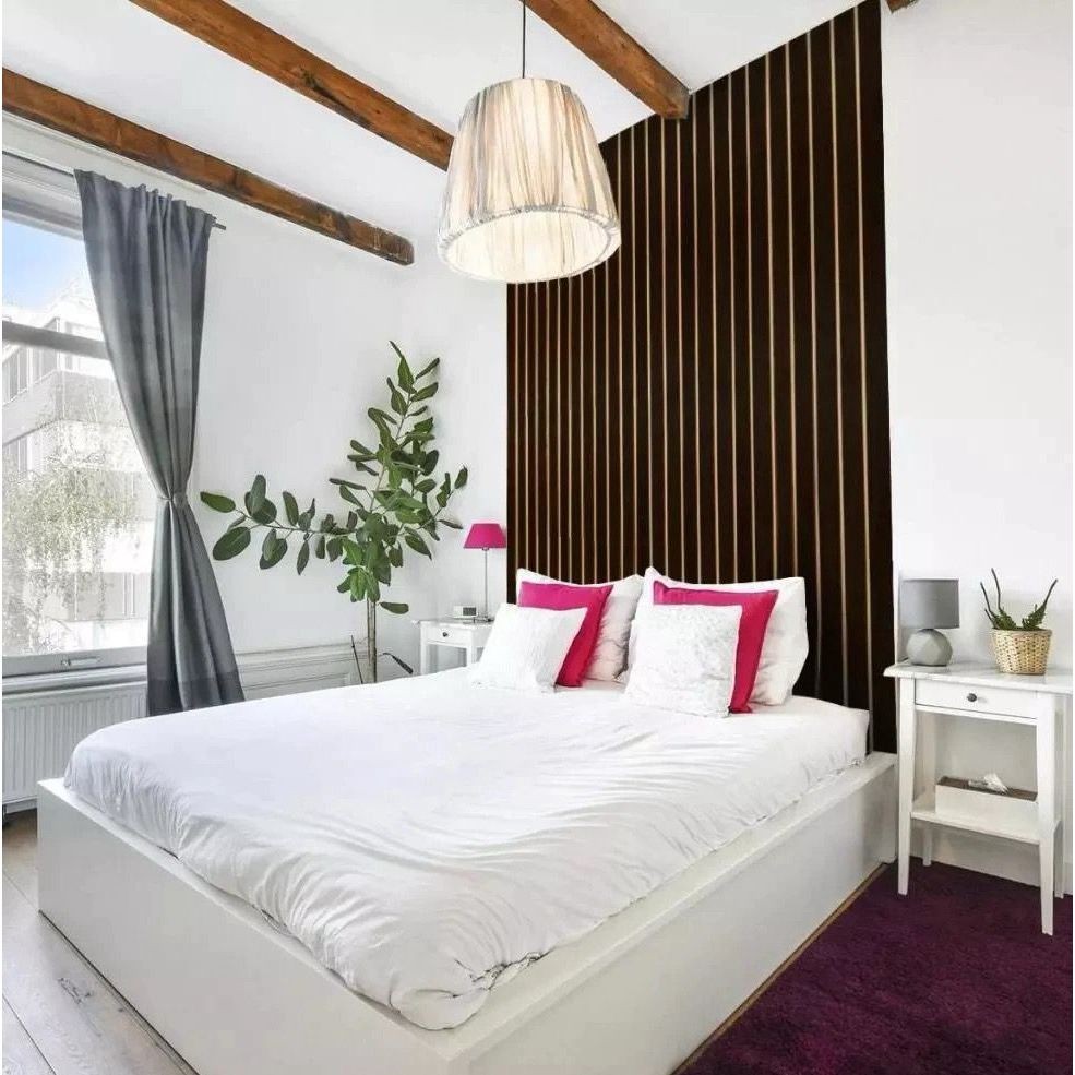 Kit 100 Revestimento Painel De Parede Ripado Decorativo MDF 45X11 ...