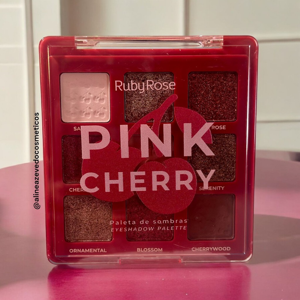 Pink Cherry Paleta de sombras Ruby Rose | 12,27g | Shopee Brasil