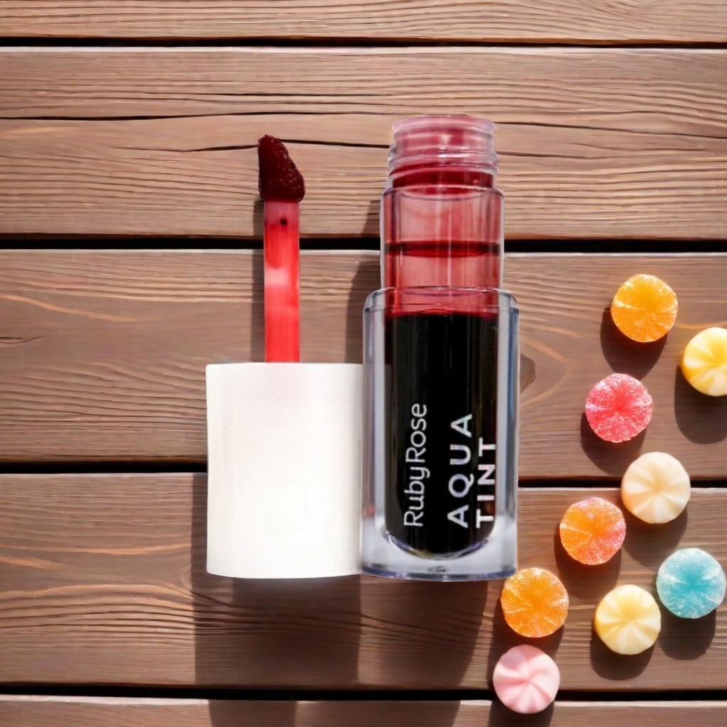 Aqua Tint Lip Tint Labial Batom Tinta 24h - Ruby Rose HB-547 | Shopee ...