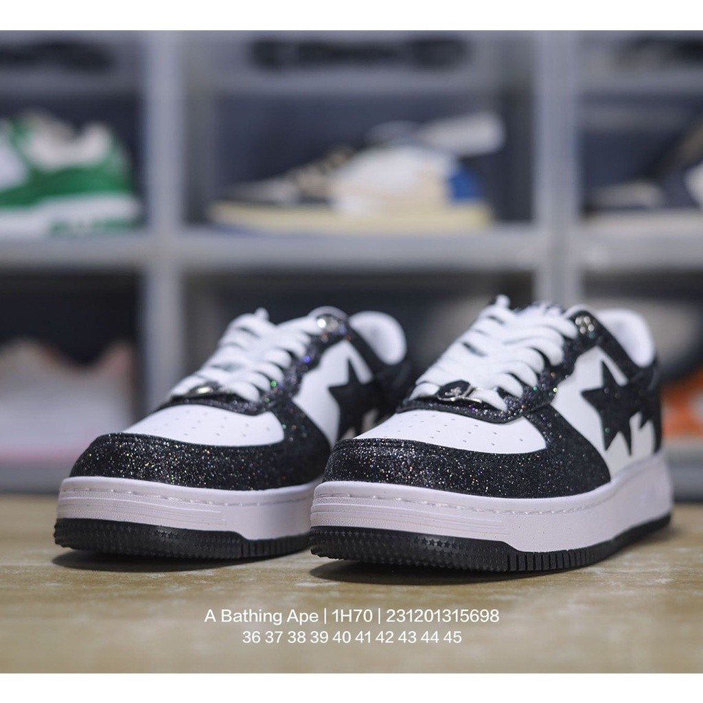 A Bathing Ape BAPE STA Estrela baixo flash clássico retro lona sapatos ...