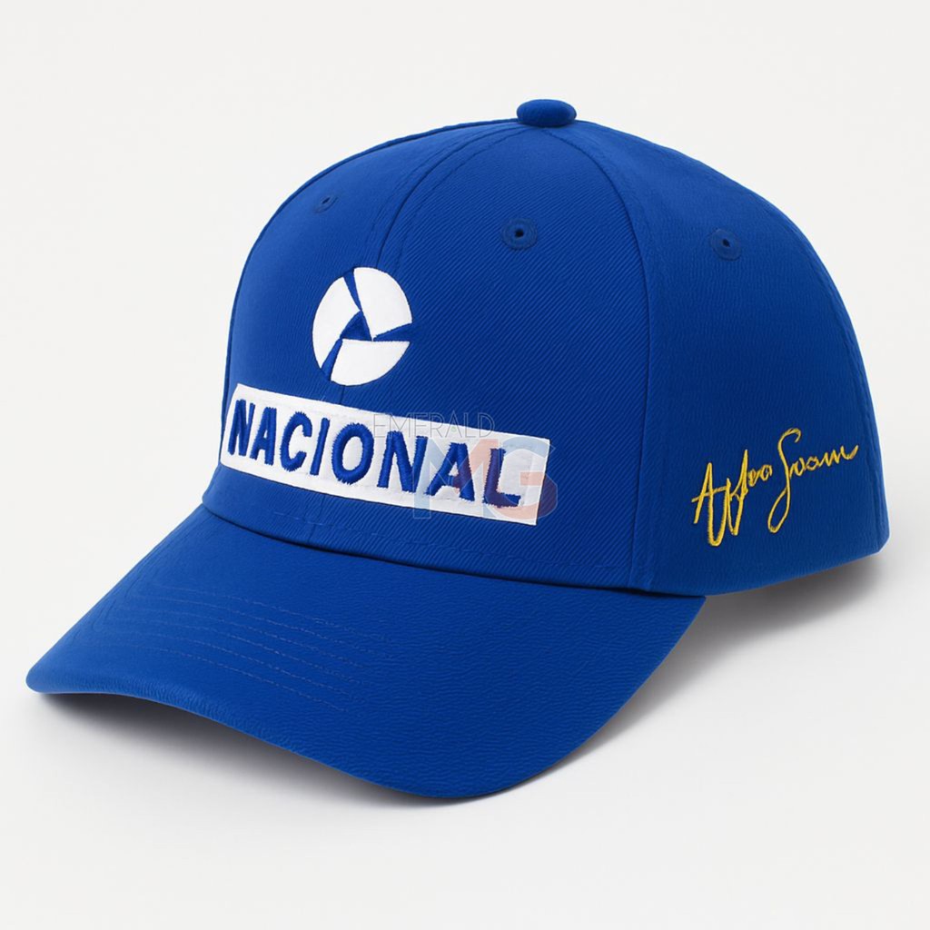 Boné Nacional Ayrton Senna Azul Royal | Shopee Brasil