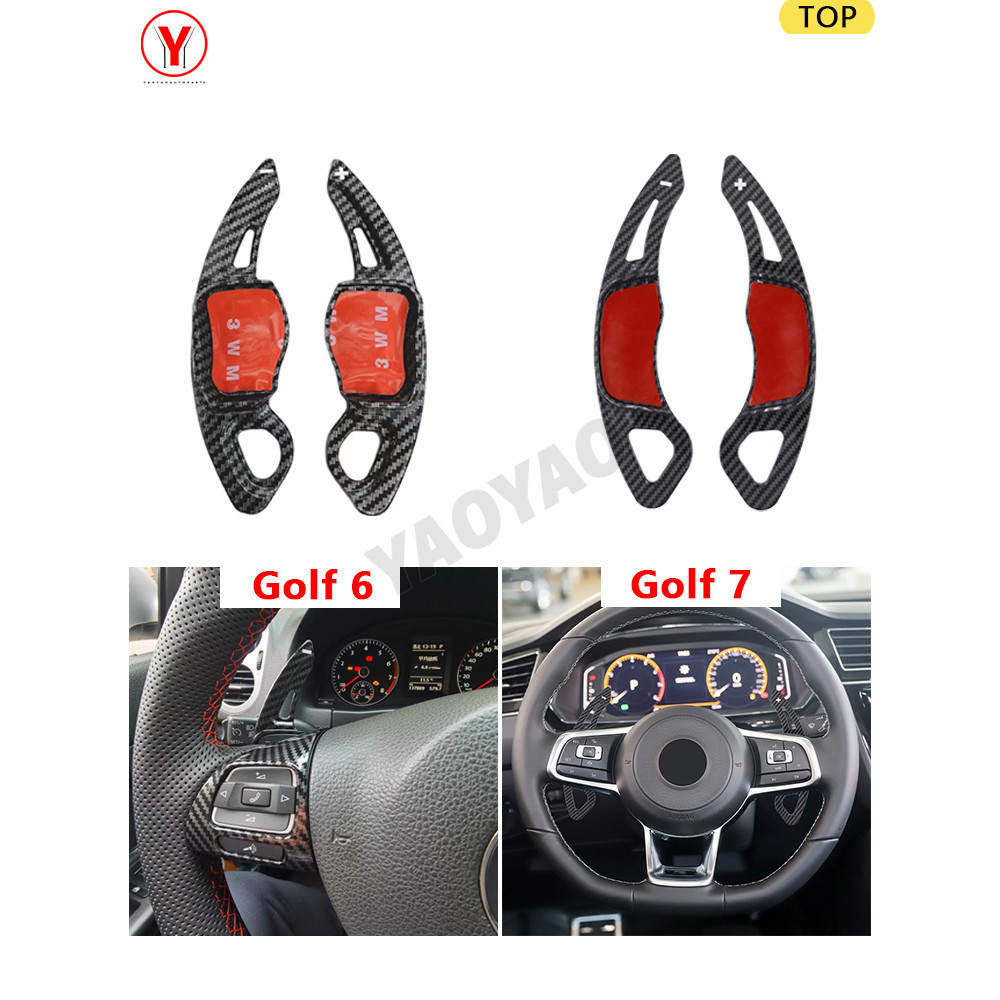Volante Do Carro Paddle Estender Shifter Para Volkswagen VW GOLF 7 MK7 ...