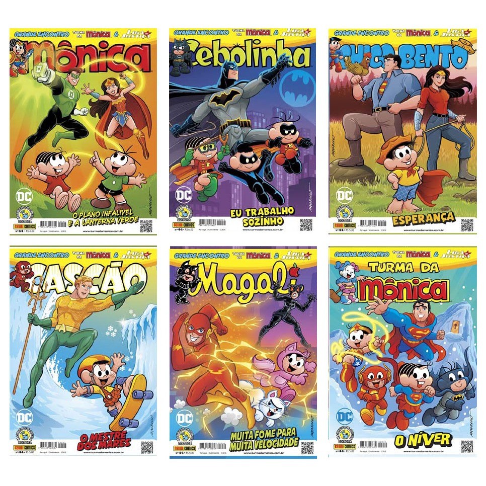 Gibis Turma da Monica e Liga da Justiça | Edição Especial | Panini ...