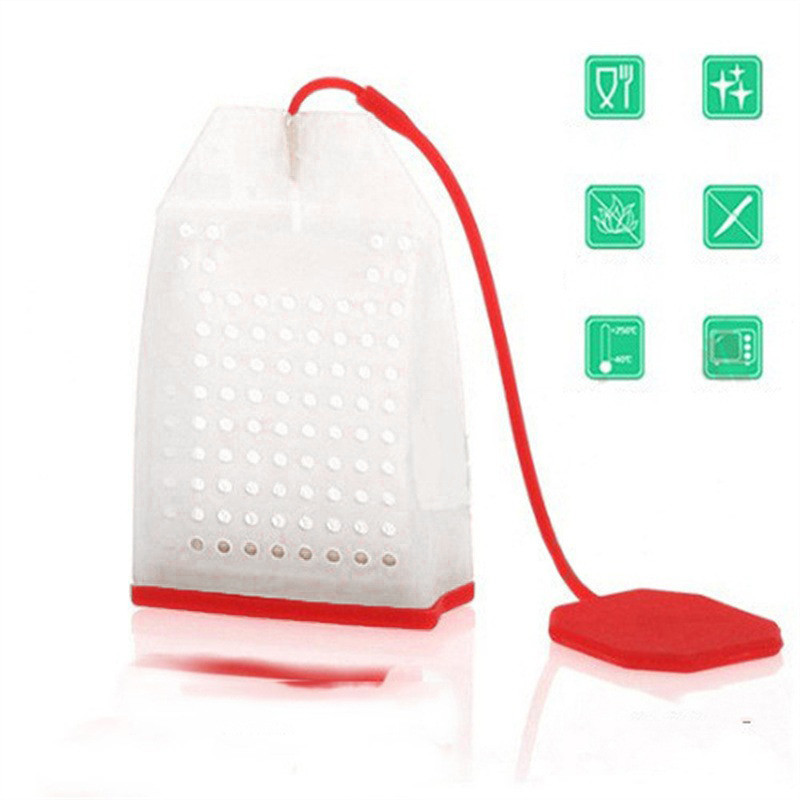 5 Pçs Saco De Chá De Silicone Criativo Mochila Filtro Agitando Infusor ...