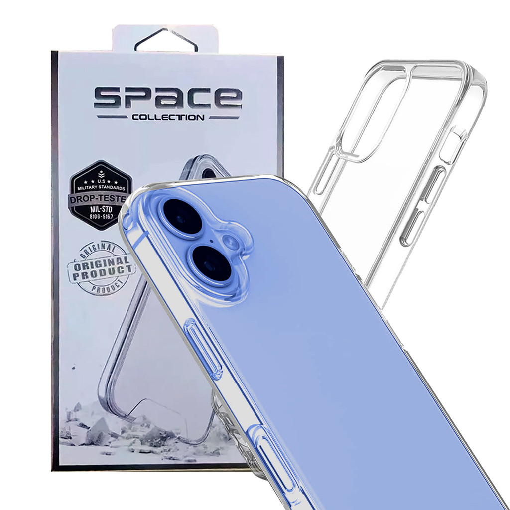 Capa capinha Space transparente anti impacto TPU CASE iPhone 16 Case Anti Impacto Selo Drop ...