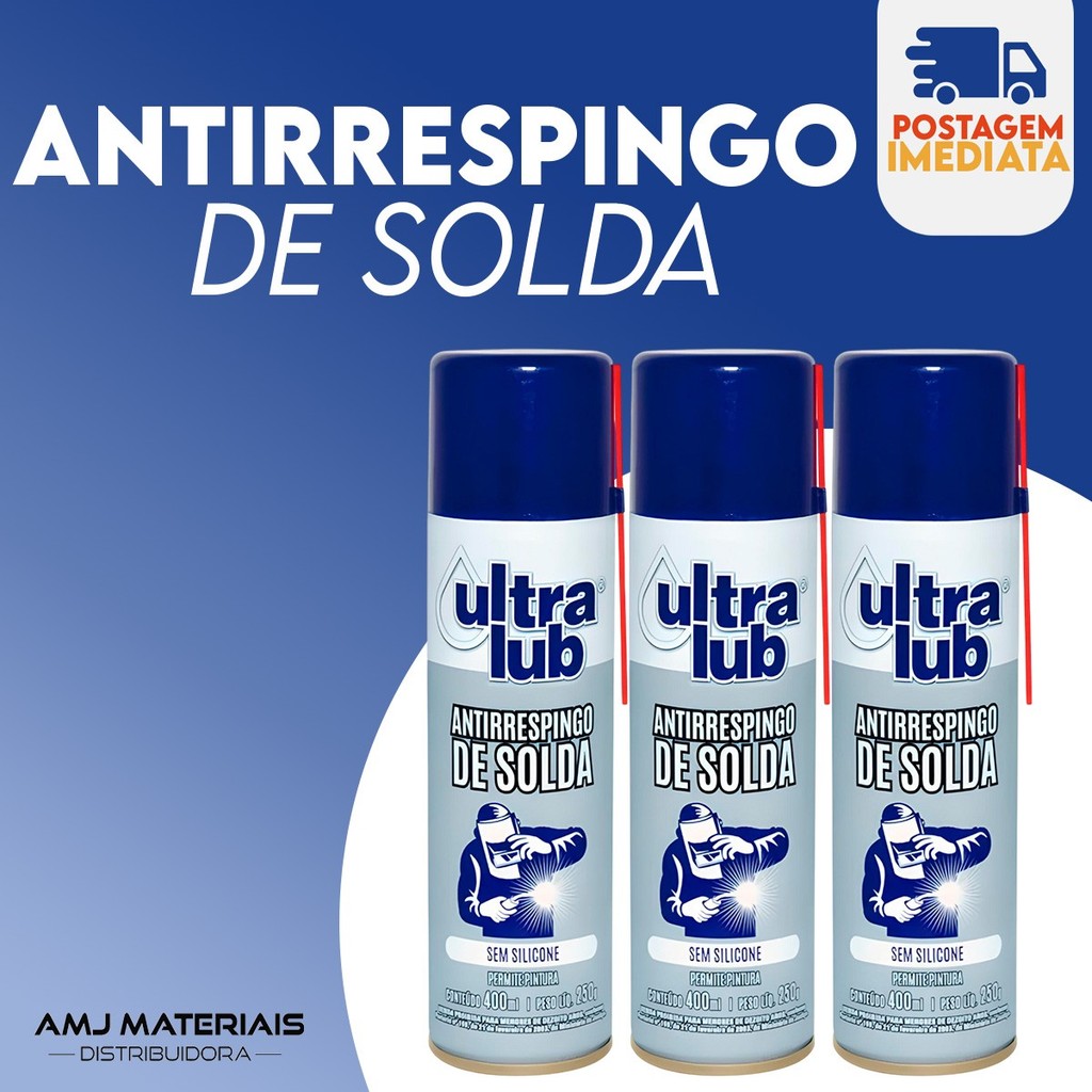 Kit 3 Anti Respingo De Solda Spray Sem Silicone 400ml / 250g | Shopee ...