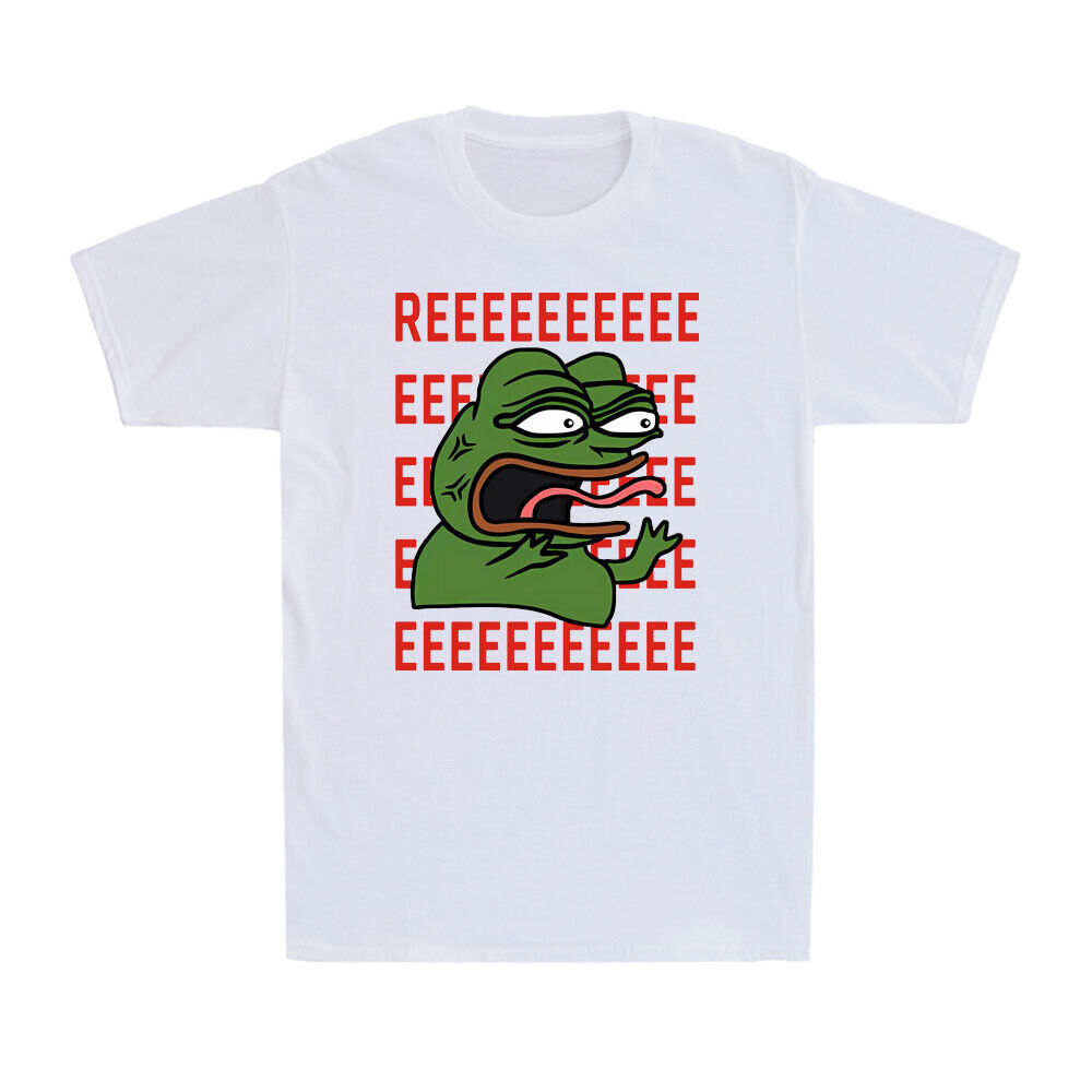 Pepe The Green Frog Animal Reeee Dank Meme Engraçado Novidade Camiseta ...