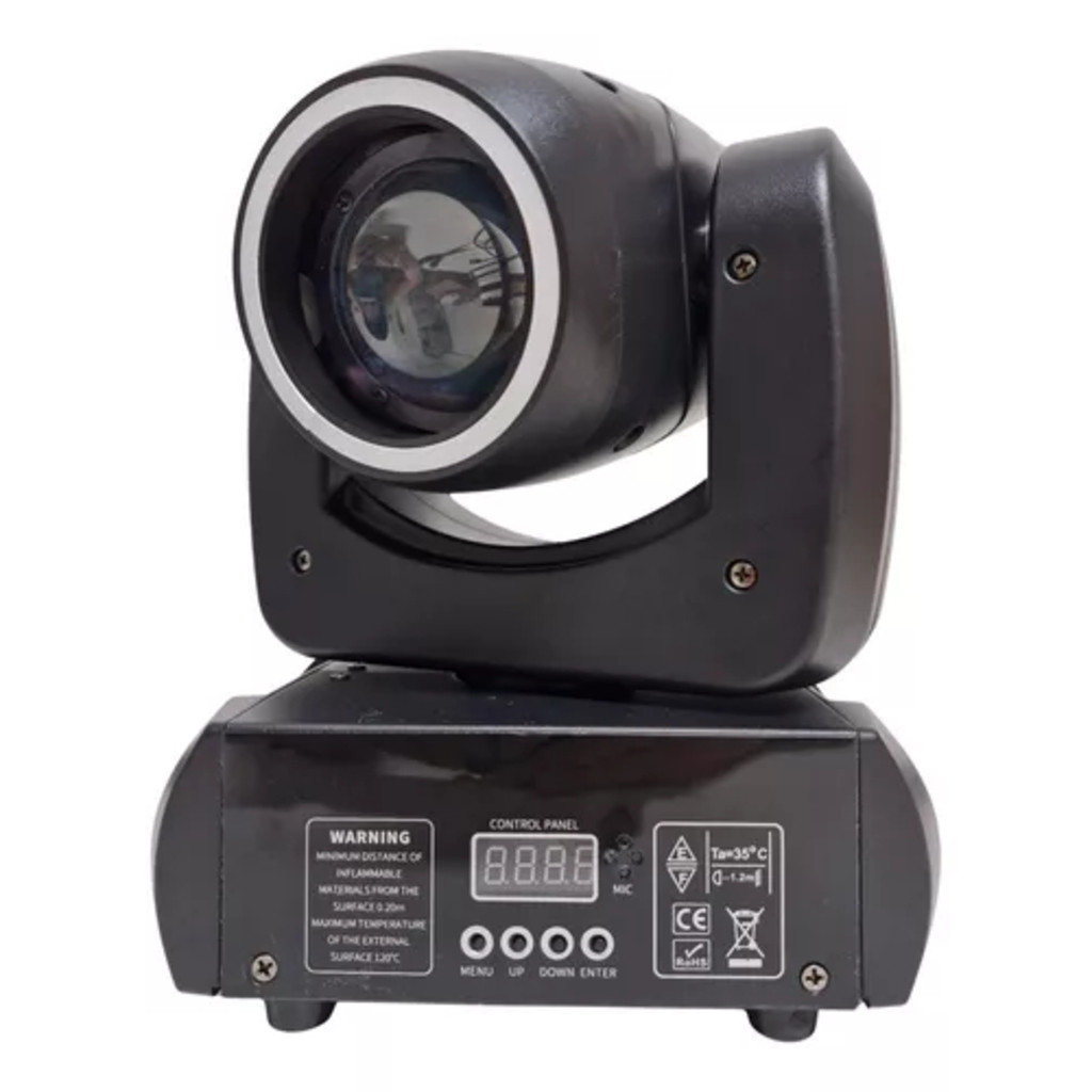 Mini Moving Beam 100w Prisma Borda De Led Gobos + Cor Dmx | Shopee Brasil