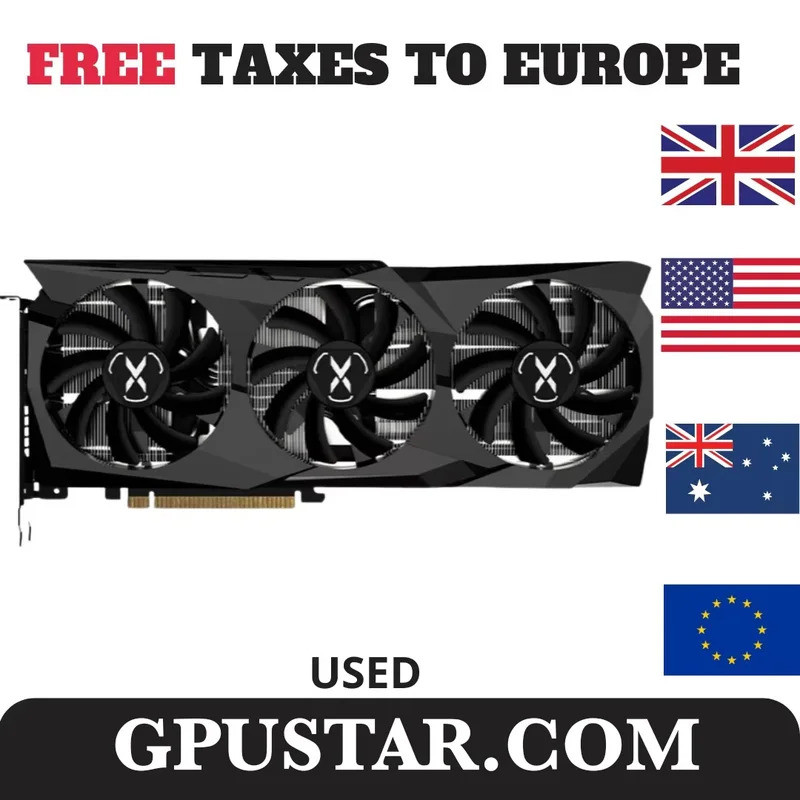 Placa Gráfica Usada XFX RX 6700 XT 12GB RX6700 XT 6700XT GPU AMD Radeon ...