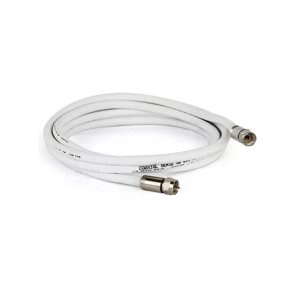 Kit Cabo Coaxial Branco RG59 67% 15 Metros - MEGATRON | Shopee Brasil