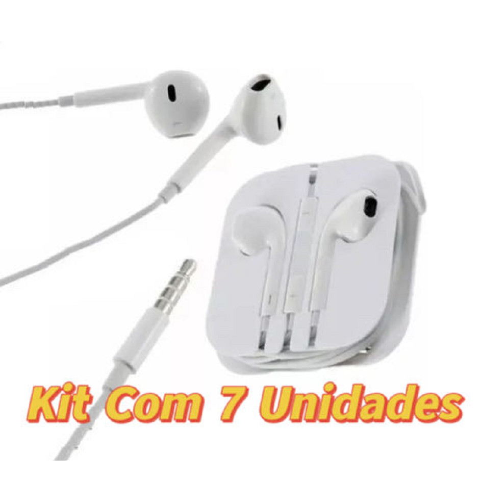 Kit Fone de Ouvido P2 com Microfone Som Alto e Claro Para Celular ...