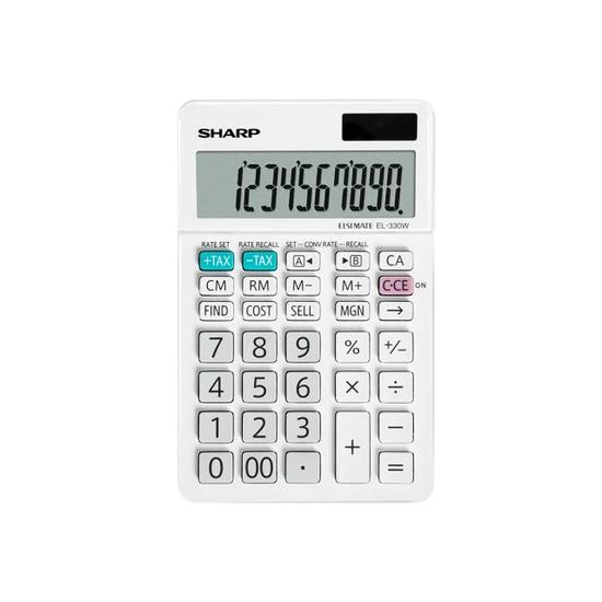 Calculadora Sharp EL-330WB 10 Digitos - White | Shopee Brasil