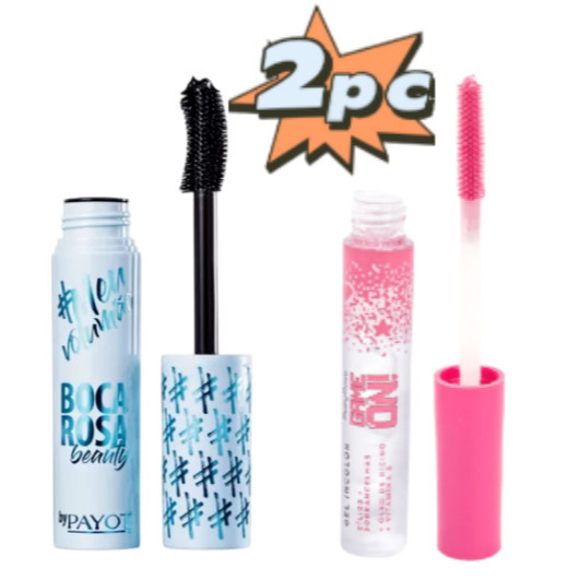 KIT Boca Rosa Máscara Para Cílios Rímel Meu Volumao + Gel Incolor ...