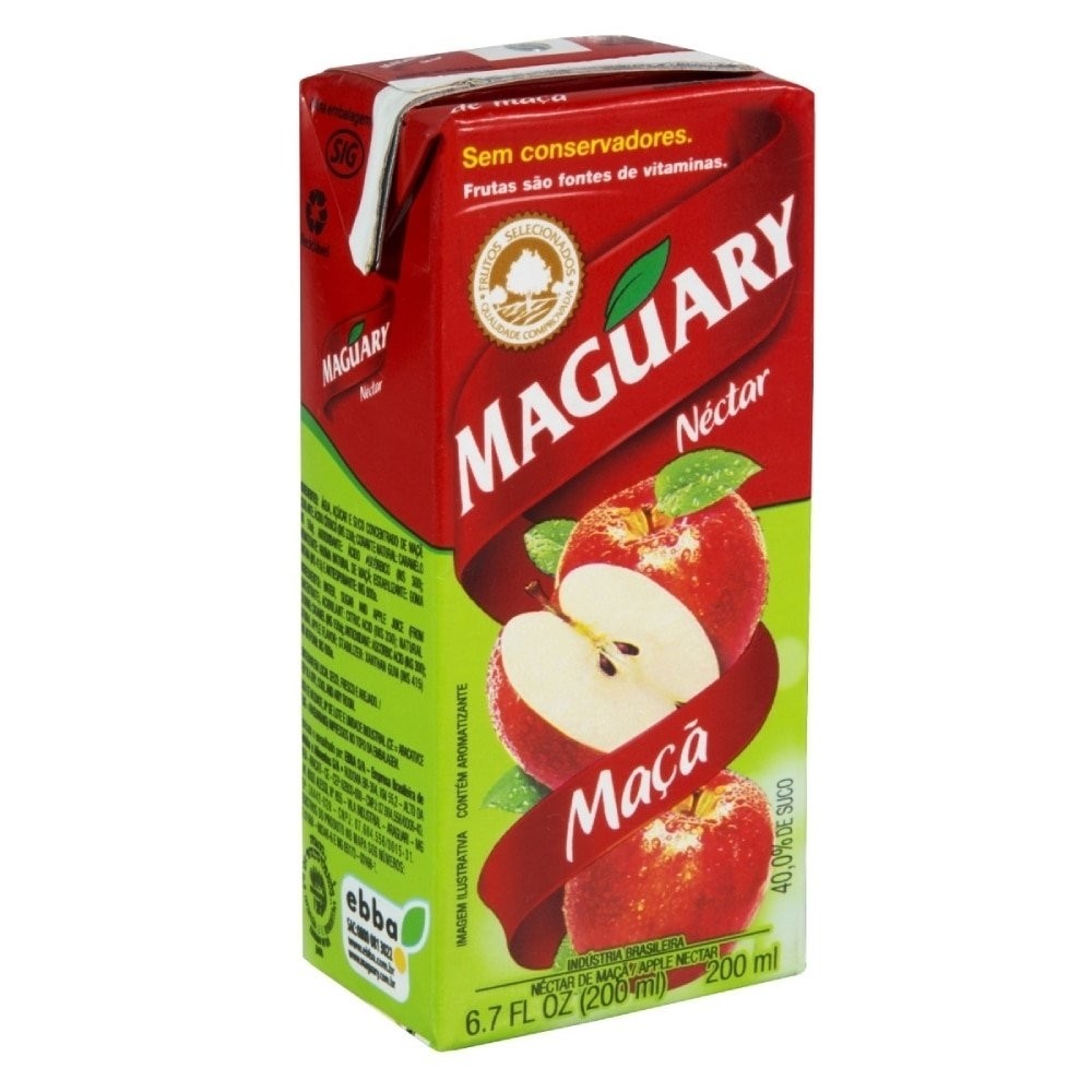 Suco Maguary Néctar Maçã 200ml - Embalagem 27 Unidades | Shopee Brasil