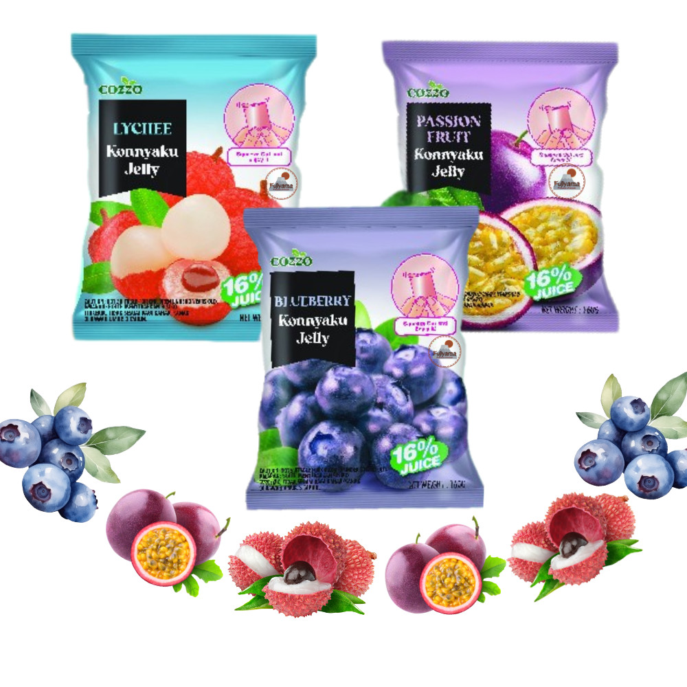 Gelatina Cozzo Konnyaku Jelly Importada Malásia 160g | Shopee Brasil