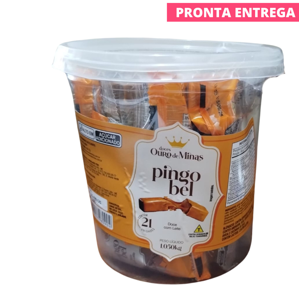 Doce de Leite Pingo Bel PT C/21 UND 1,050KG Ouro de Minas | Shopee Brasil