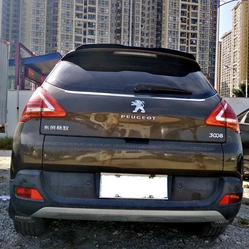 Estilo MAX Para Peugeot 3008 4008 Spoiler 2014-2020 Material ABS Fibra De Carbono Look ...