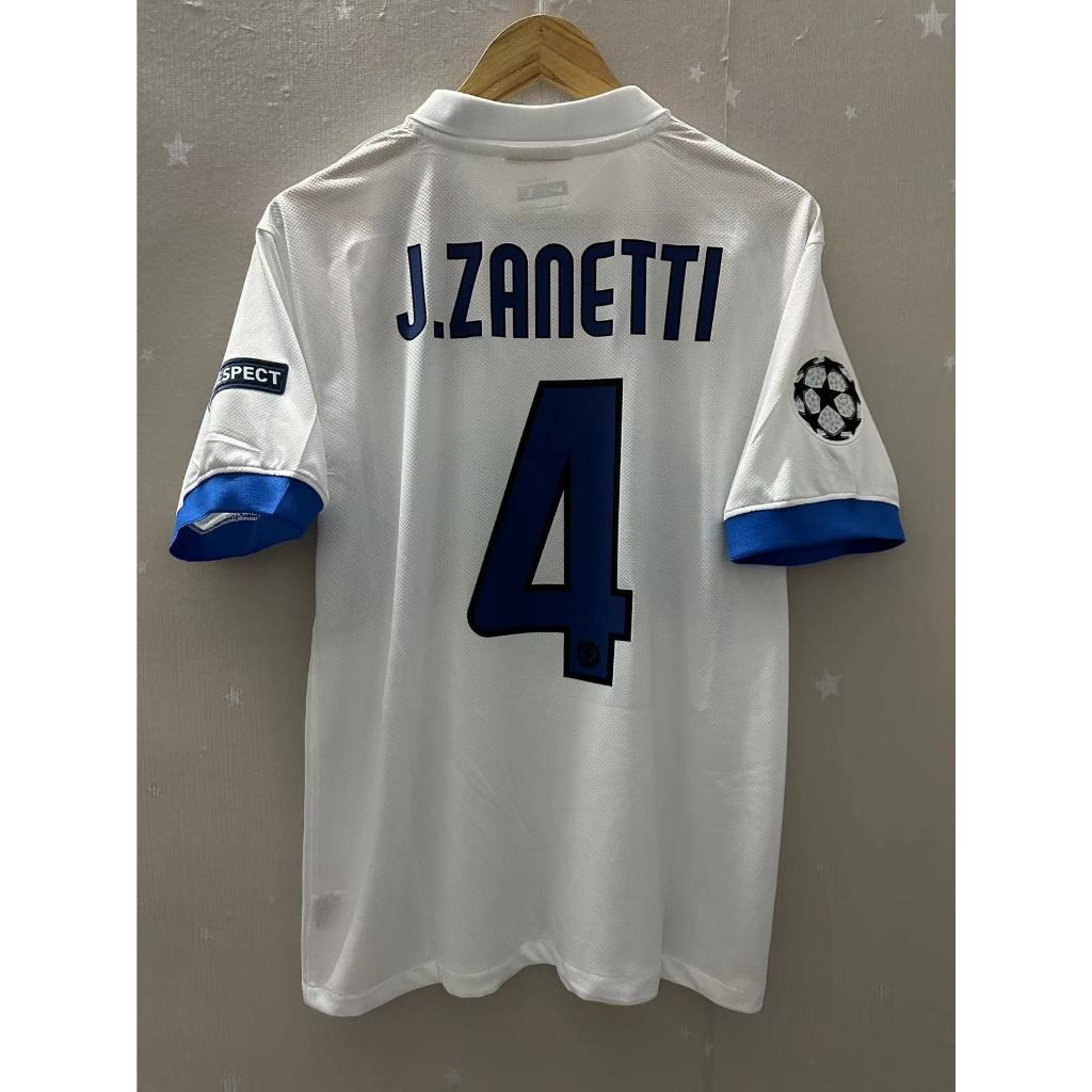 09-10 Inter Milan J.ZANETTI ETO'O MILITO Top Quality Away Retro ...