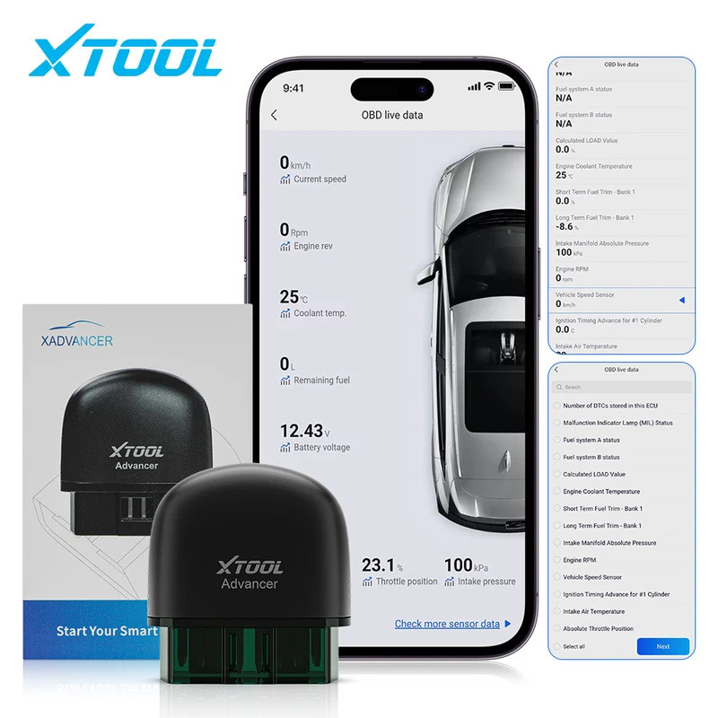 XTOOL Advancer AD20 PRO Diagnóstico de Todos os Sistemas XTOOL AD20PRO Scanner OBD2 Todos os ...