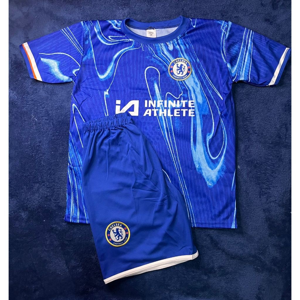 Kit conjunto infantil e juvenil do Chelsea Azul | Shopee Brasil