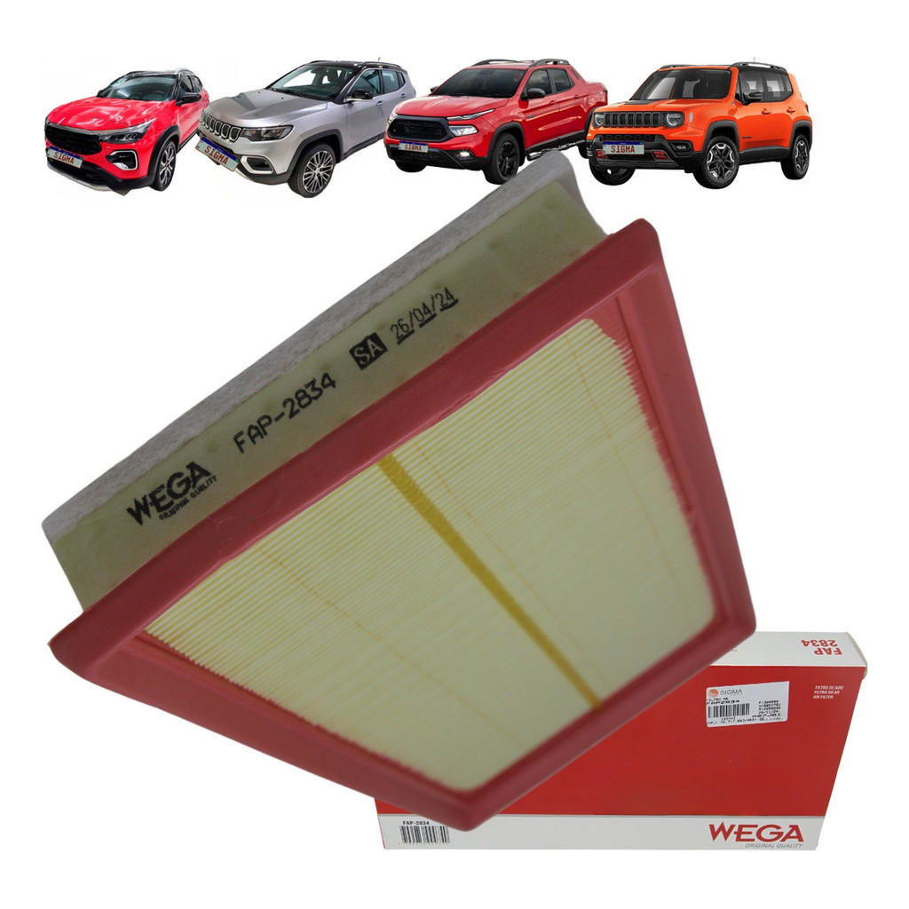 Filtro De Ar Wega Compass 1.3 Flex 2022 2023 2024 | Shopee Brasil