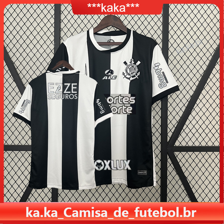 Camisa Colin 24/25 de homem com t-shirts manga curta riscas pretas e ...