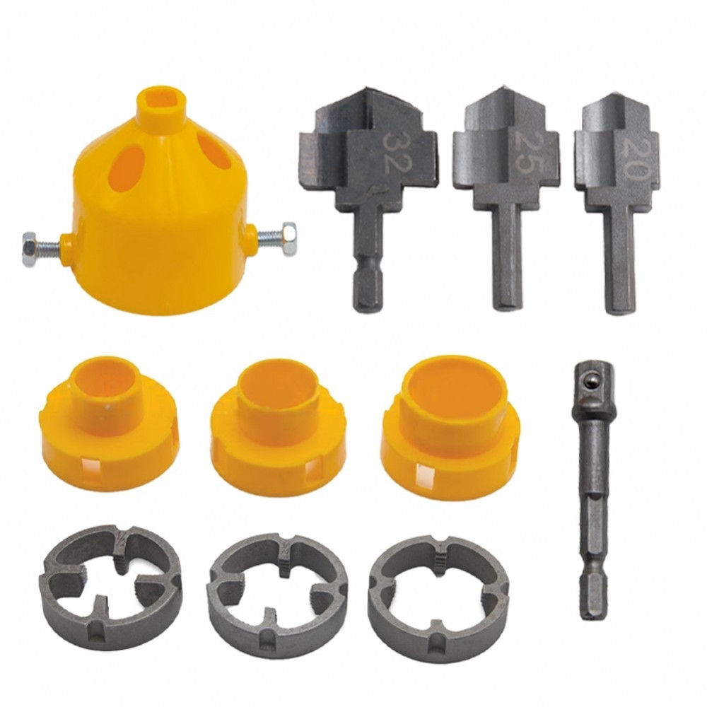 ⚡New 1⚡Water Pipe Expansion Drill Bit with PVC Threader Hexagon Shank ...