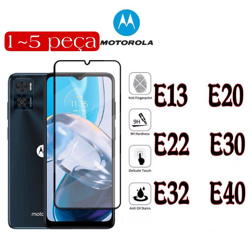 KIT Película De Vidro 3D Para Moto E13 E20 E22 E30 E40 E32 | Shopee Brasil